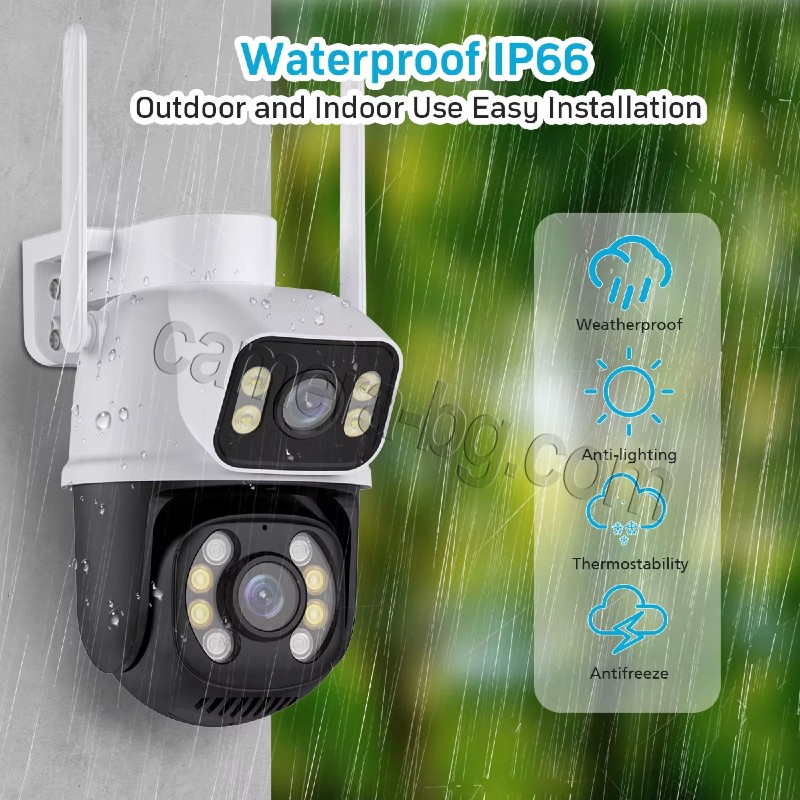 Двойна Wi-Fi Камера за Видеонаблюдение ICSEE